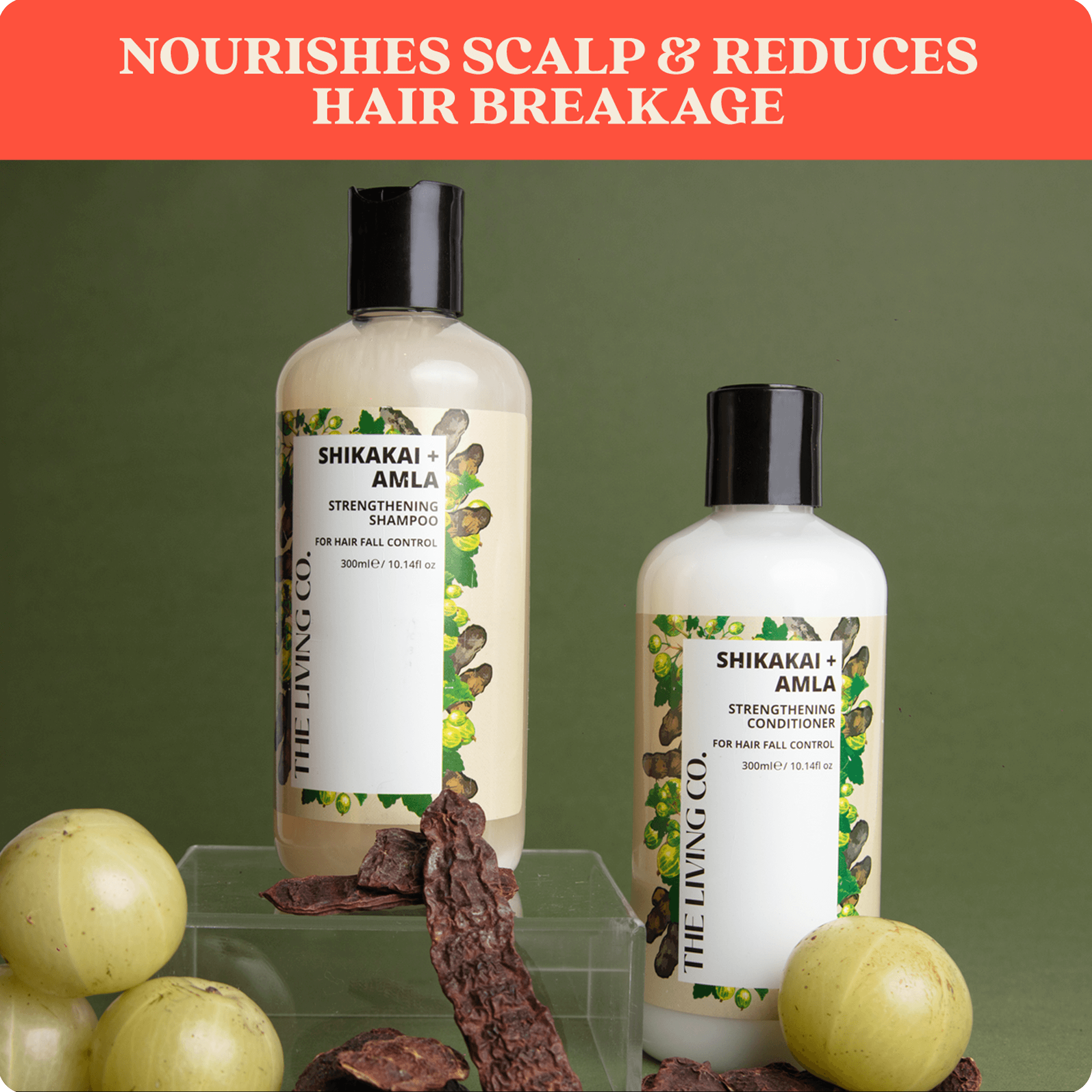 Strengthening Shampoo & Conditioner Combo with SHIKAKAI + AMLA – THE ...